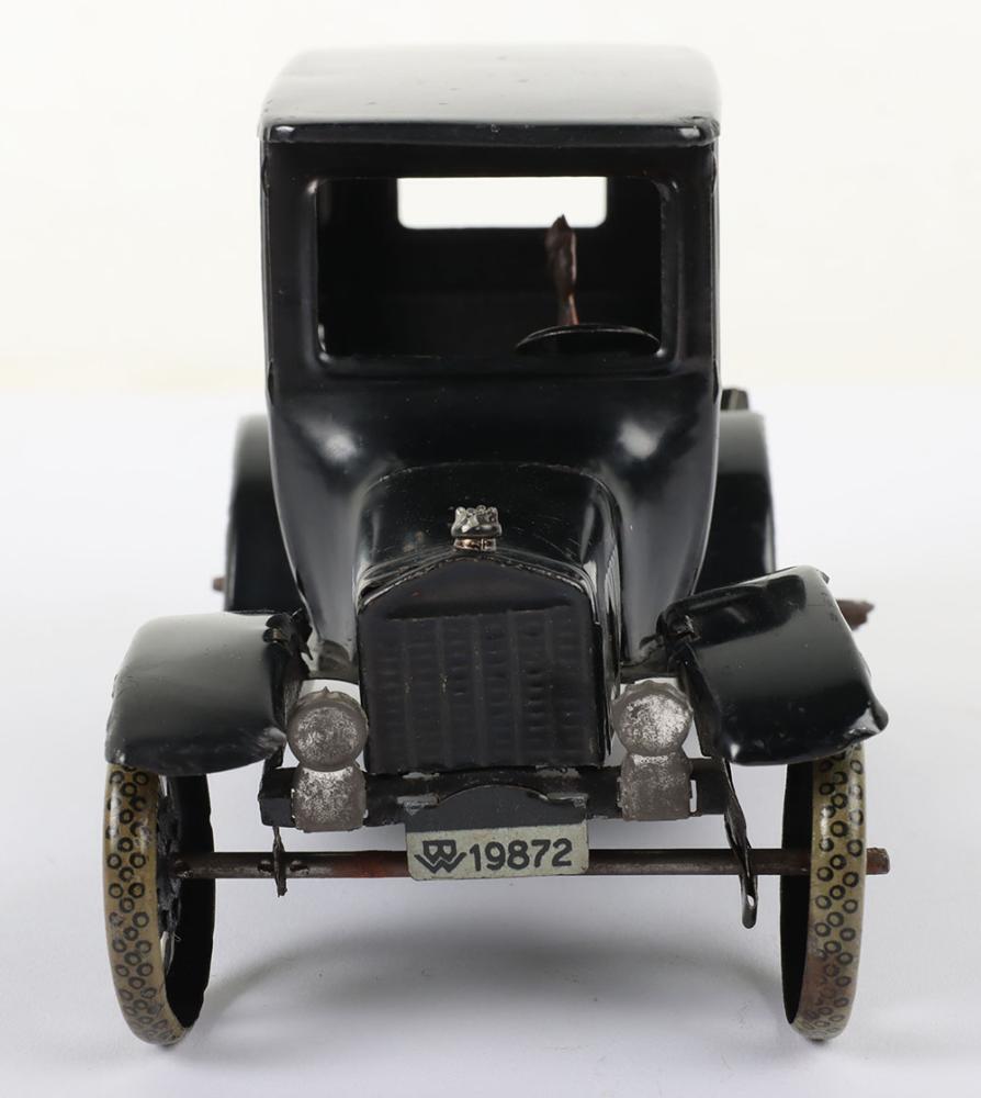 Bing tinplate clockwork Model T motor car, German 1920s
