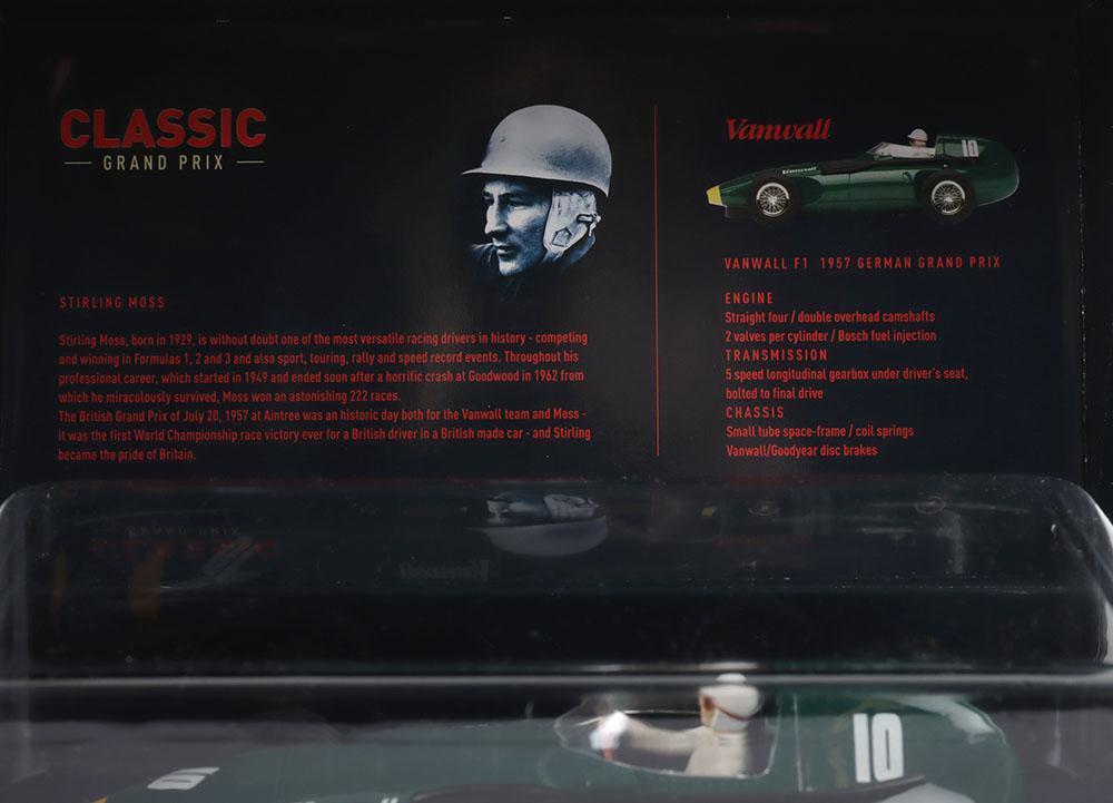 Scalextric Sport Stirling Moss Vanwall F1 No 10 German Grand Prix 1957