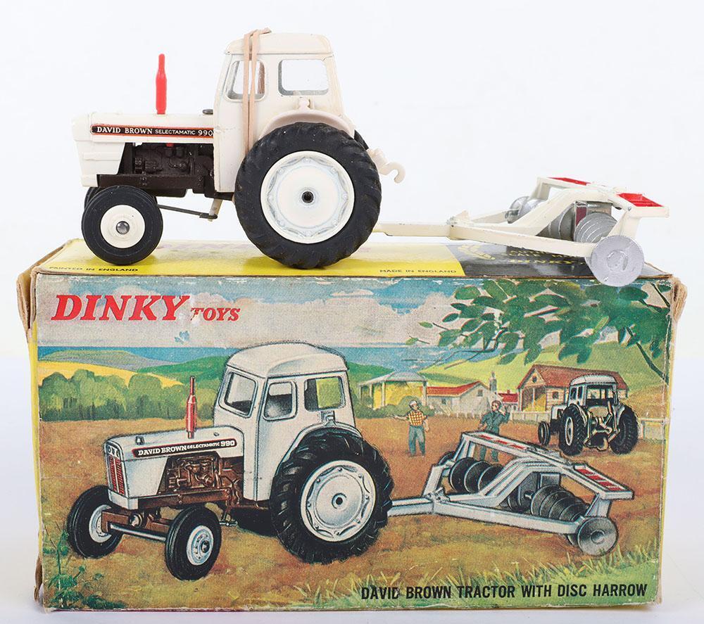 Dinky Toys 325 David Brown Tractor with Disc Harrow
