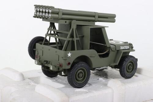 Danbury Mint Rocket Launcher Jeep 1:16 Scale Diecast Model Replica