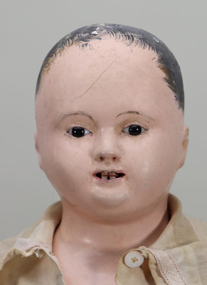 Early Andreas Voit ‘Pauline’ papier-mache shoulder head doll, French ...