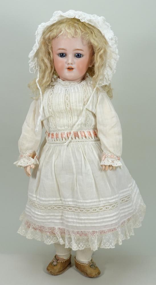 A Simon & Halbig 1248 ‘Santa’ bisque head doll, German circa 1910,