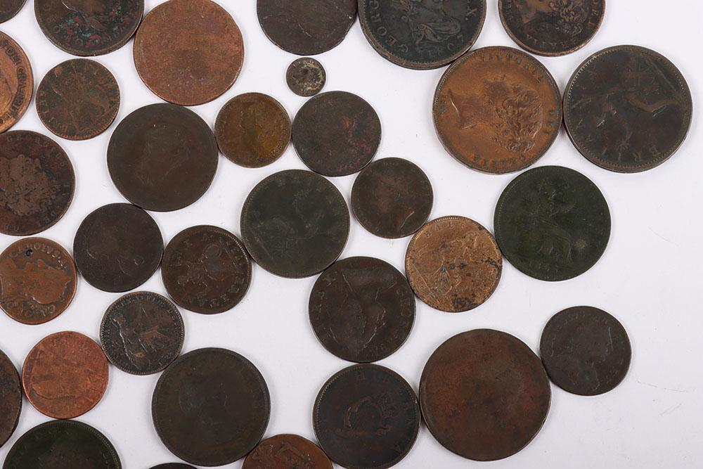 A good selection of 17th, 18th, 19th and 20th century GB copper coinage ...