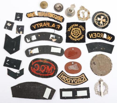 WW2 British Home Front Badges and Insignia