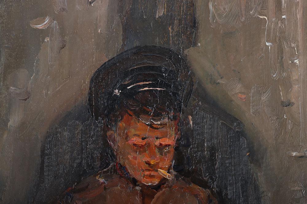 Soviet Russian Oil Painting by Valentine Sergeevich Smirnov