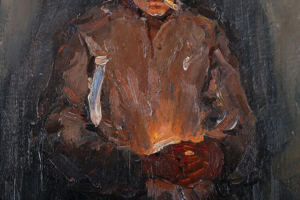 Soviet Russian Oil Painting by Valentine Sergeevich Smirnov