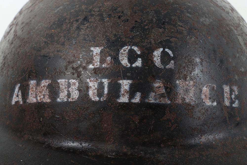 WW2 British Civil Defence London County Council Ambulance Drivers Steel ...