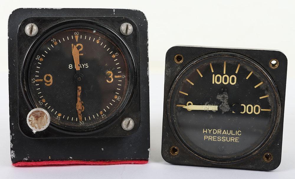 WW2 American USAAF Aircraft 8 Day Cockpit Clock