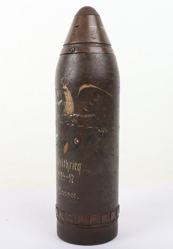 Inert WW1 German Trench Art Shell Head,