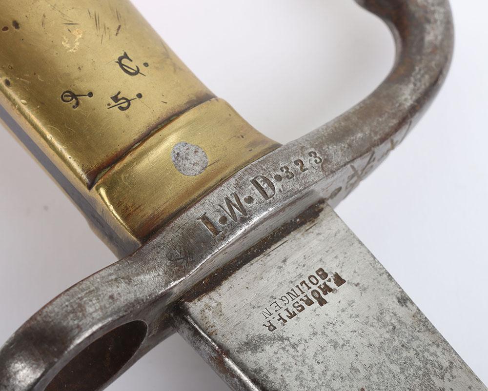 Prussian Model 1860 Fusilier Bayonet with Marine See Battalion ...