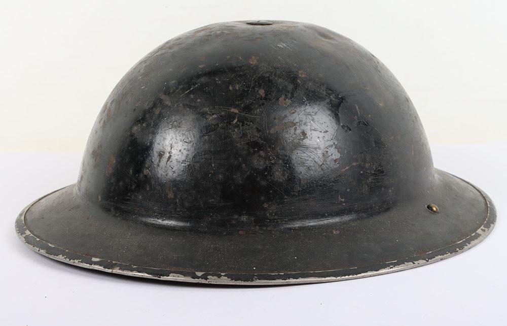 WW2 British Home Front Air Raid Precautions (ARP) Steel Helmet