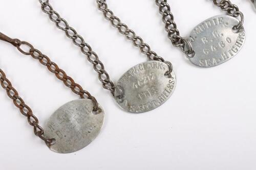 Grouping of WW1 Scottish Regiment Officers and Enlisted Ranks Identity ...