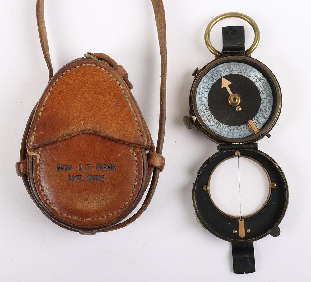 1918 Dated British Officers Compass Belonging to Major A F Purvis Scots ...