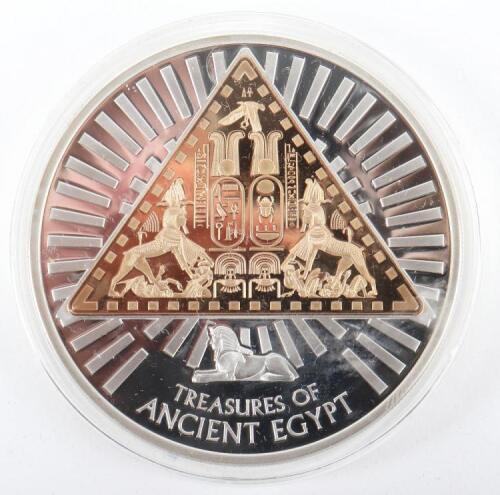 Cook Islands Ancient Egypt Five Ounce Silver coin