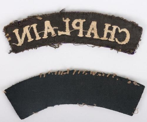 WW2 British Chaplain Cloth Shoulder Title