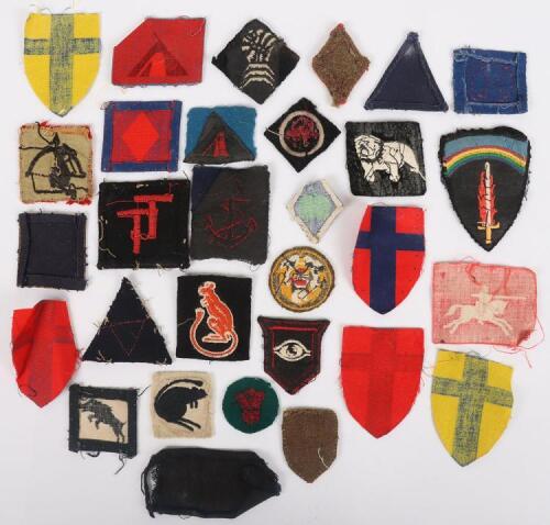 Grouping of WW2 British Cloth Formation Signs