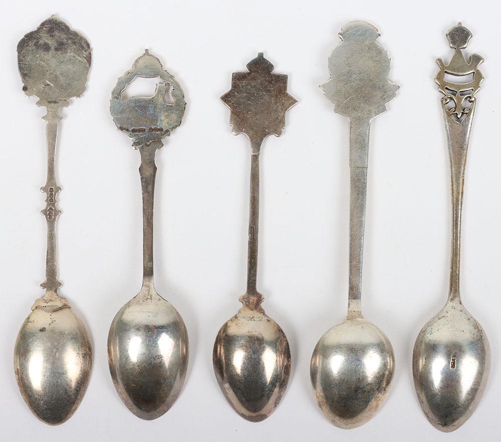 5x Indian Army Railway Regiment Silver Spoons