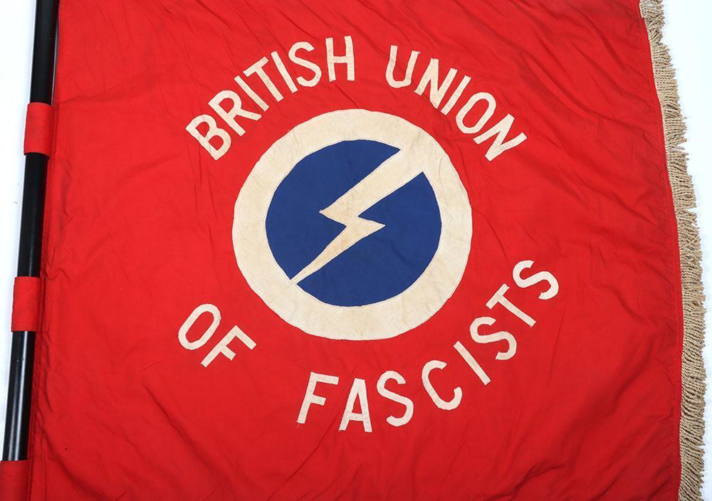 1930’s Oswald Mosley British Union of Fascists (B.U.F) Banner / Standard