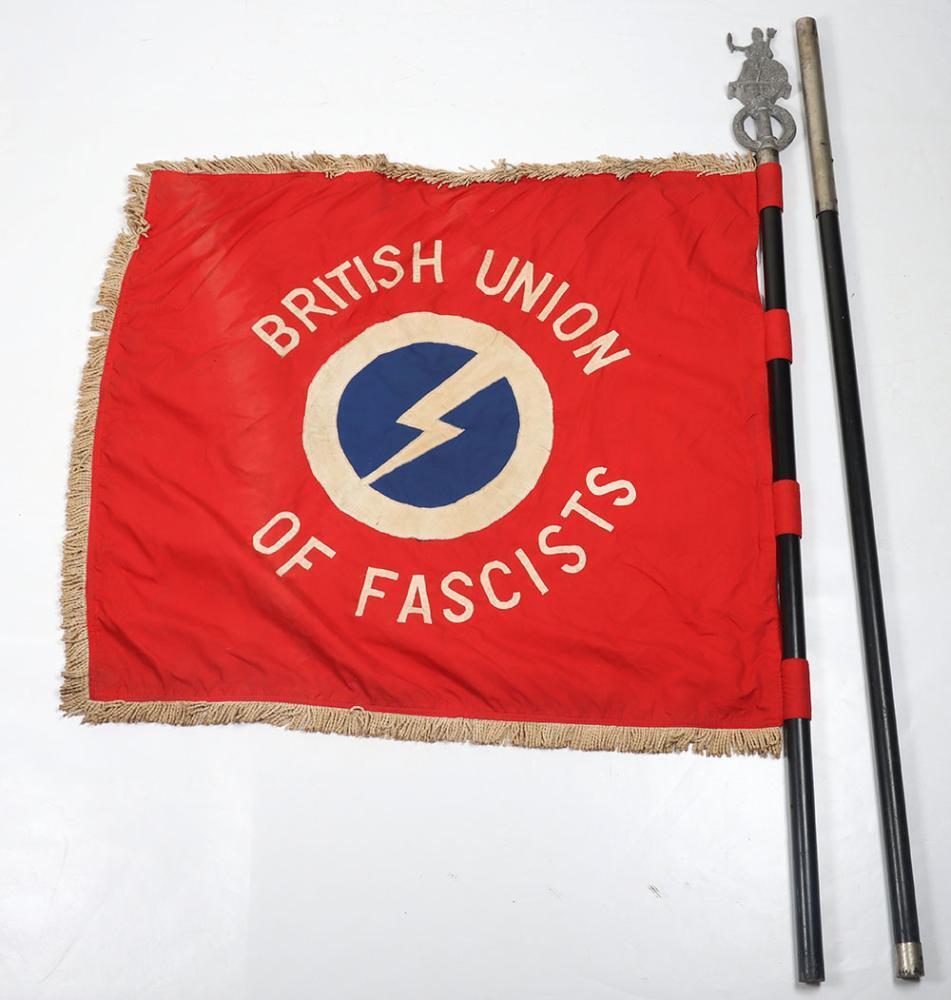 1930’s Oswald Mosley British Union of Fascists (B.U.F) Banner / Standard