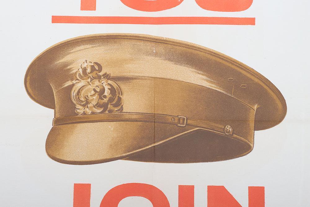 WW1 Parliamentary Recruiting Poster No 53 ‘If The Cap Fits You – Join ...