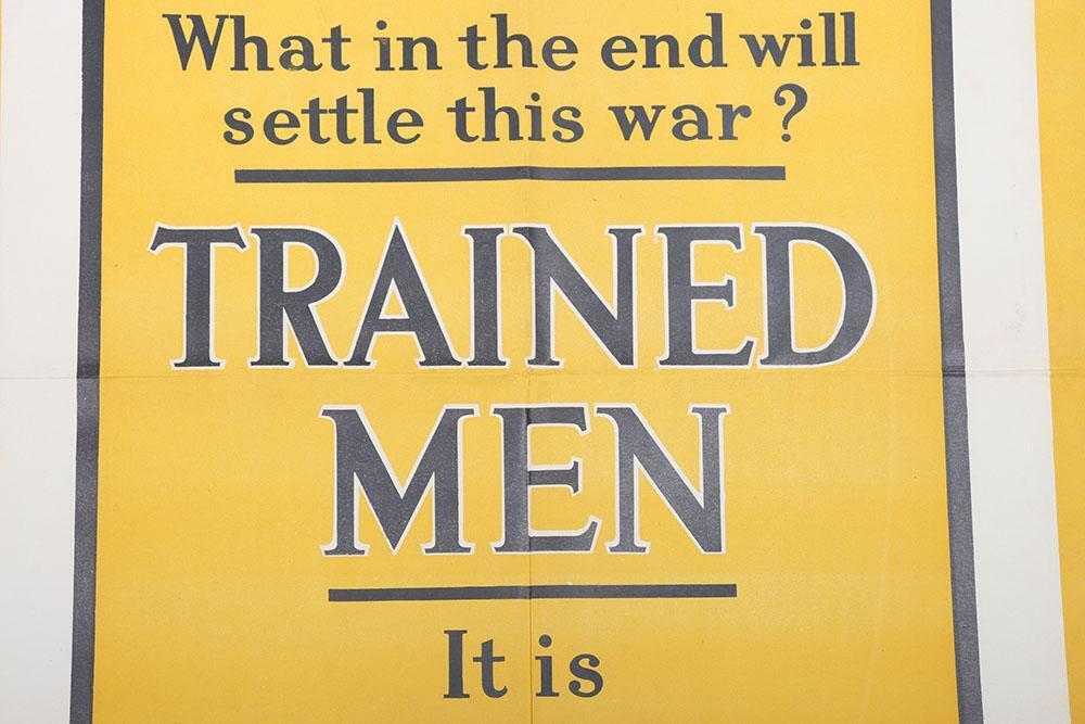 WW1 Parliamentary Recruiting Poster No 34 ‘What In The End Will Settle ...