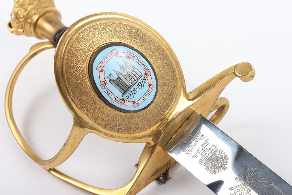 H.M. Tower of London Novocentenary (1078 – 1978) Sword