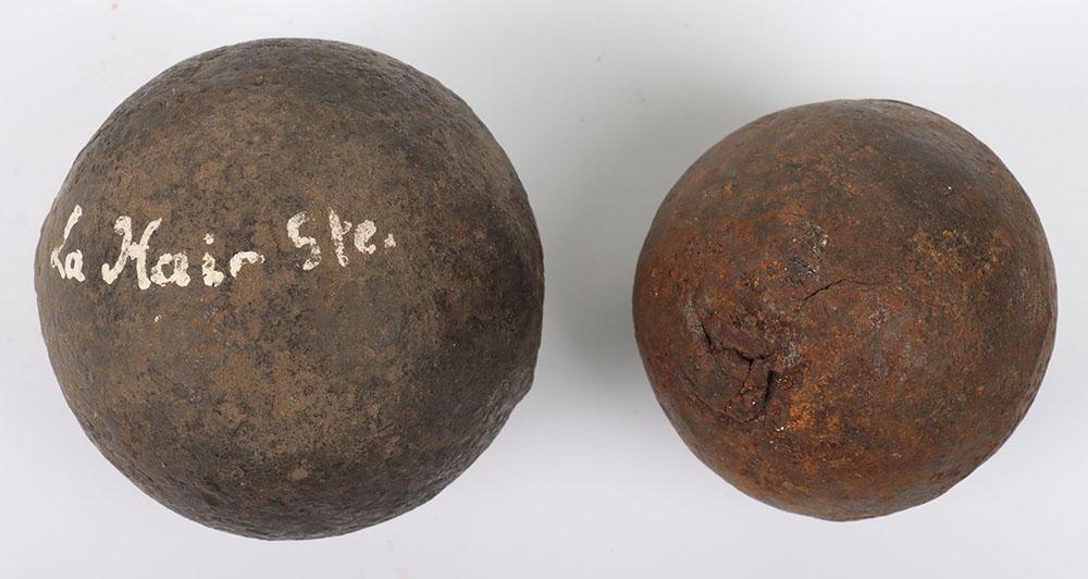 Battle of Waterloo Battlefield Excavated Cannon Ball