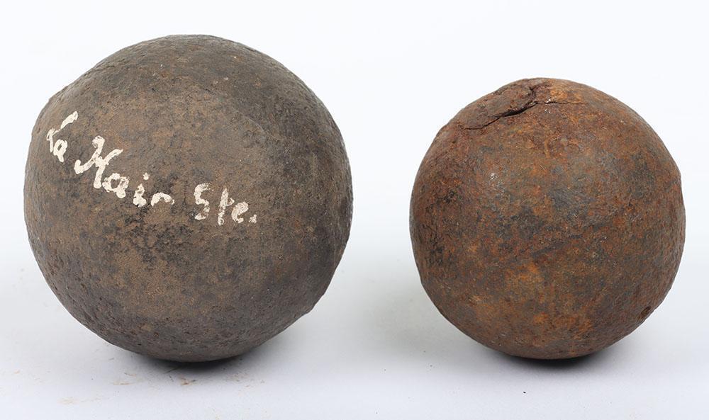 Battle of Waterloo Battlefield Excavated Cannon Ball