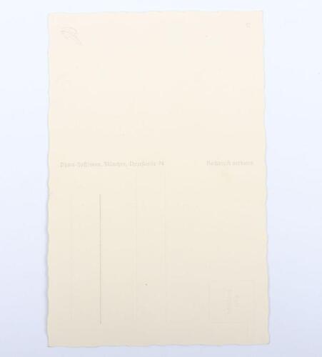 Third Reich Heinrich Hoffmann Photograph of Adolf Hitler with Ink Signature