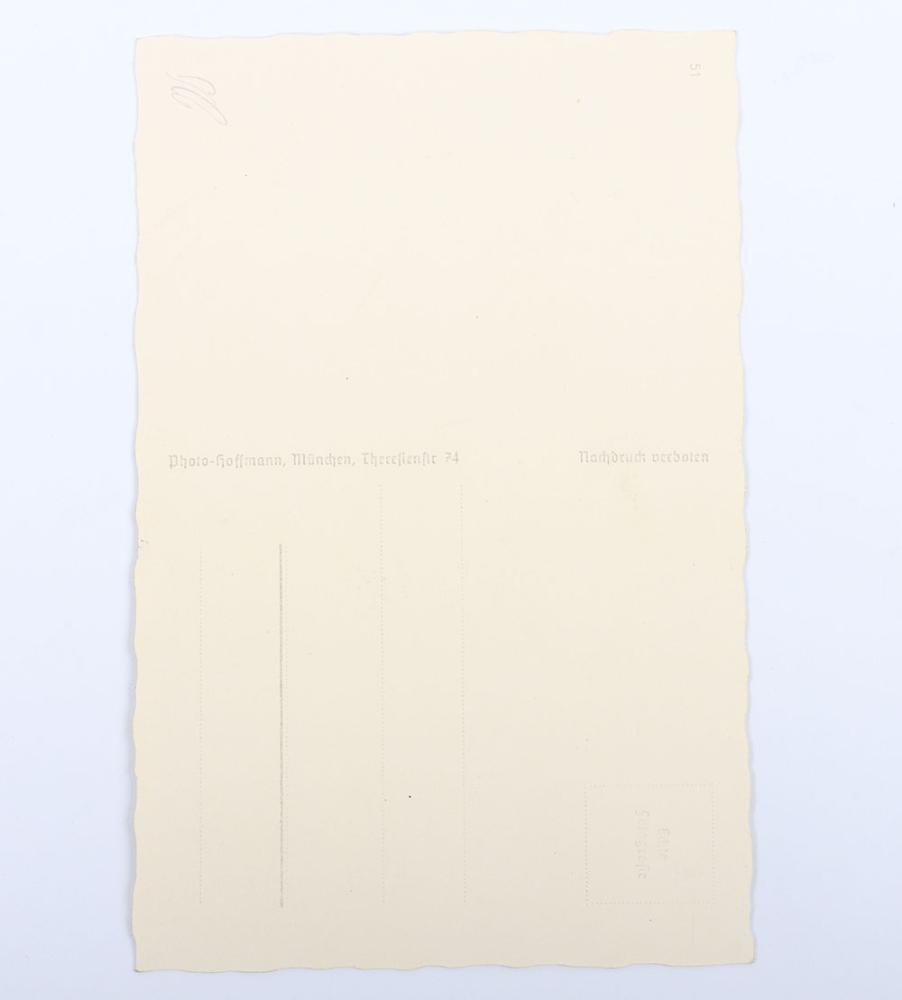 Third Reich Heinrich Hoffmann Photograph of Adolf Hitler with Ink Signature