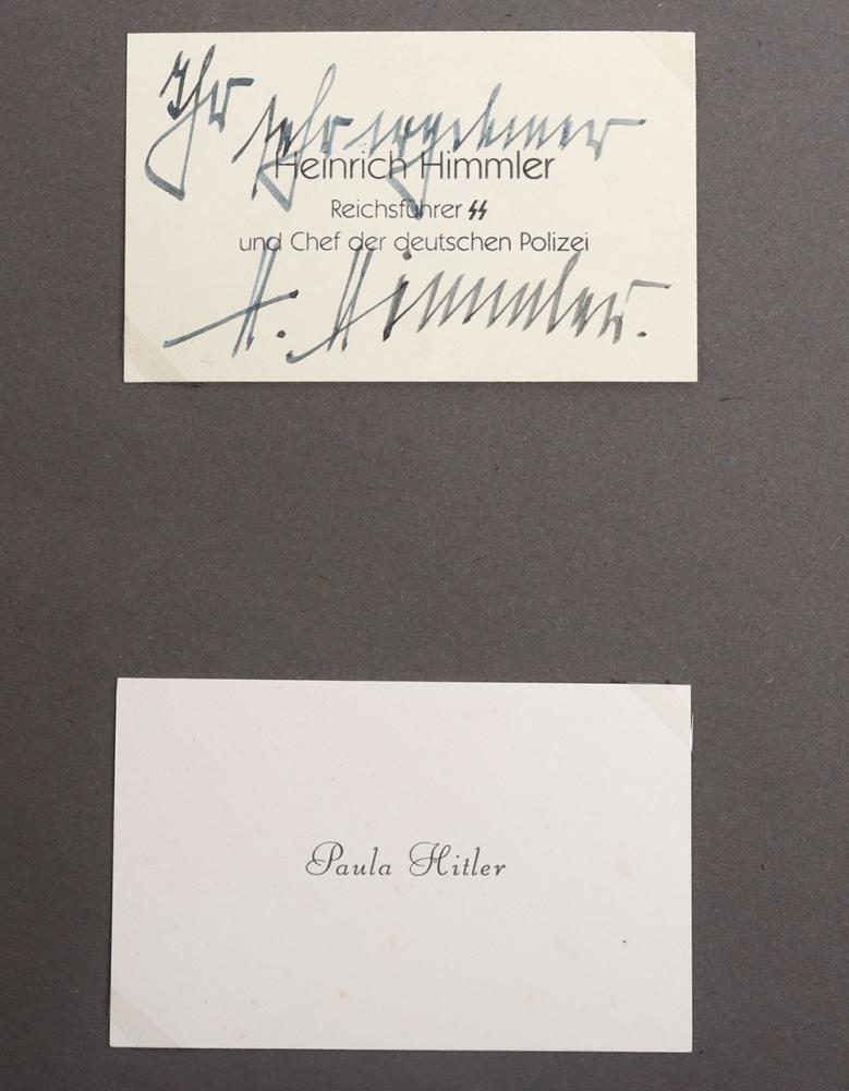 Historic Signature Album Collated by Christa Schroeder, Adolf Hitlers ...