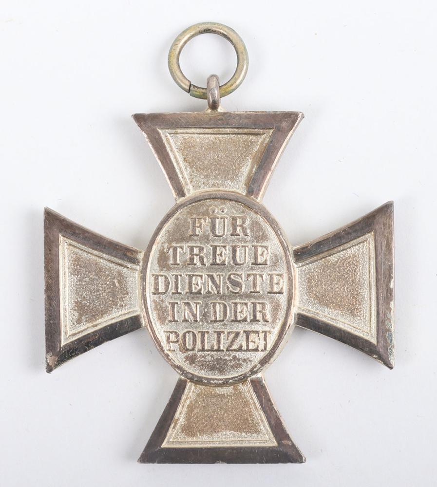 Third Reich Police 18 Year Long Service Cross