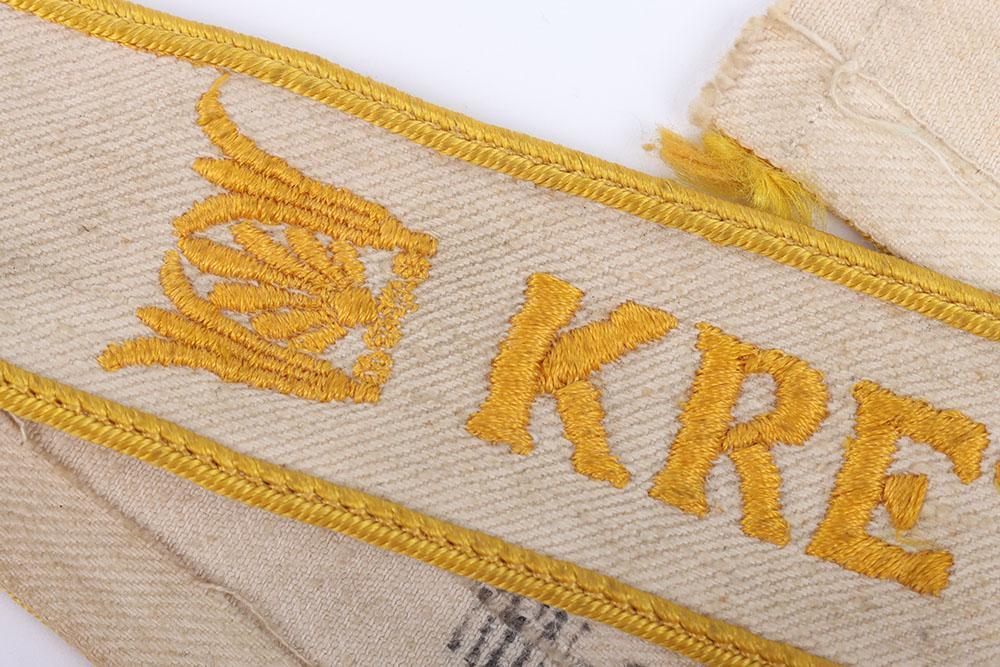 WW2 German Kreta Campaign Cuff Title