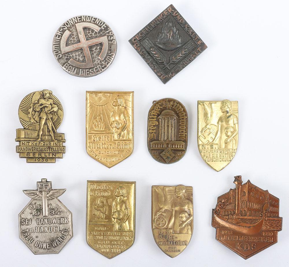10x Third Reich Rally / Day Badges