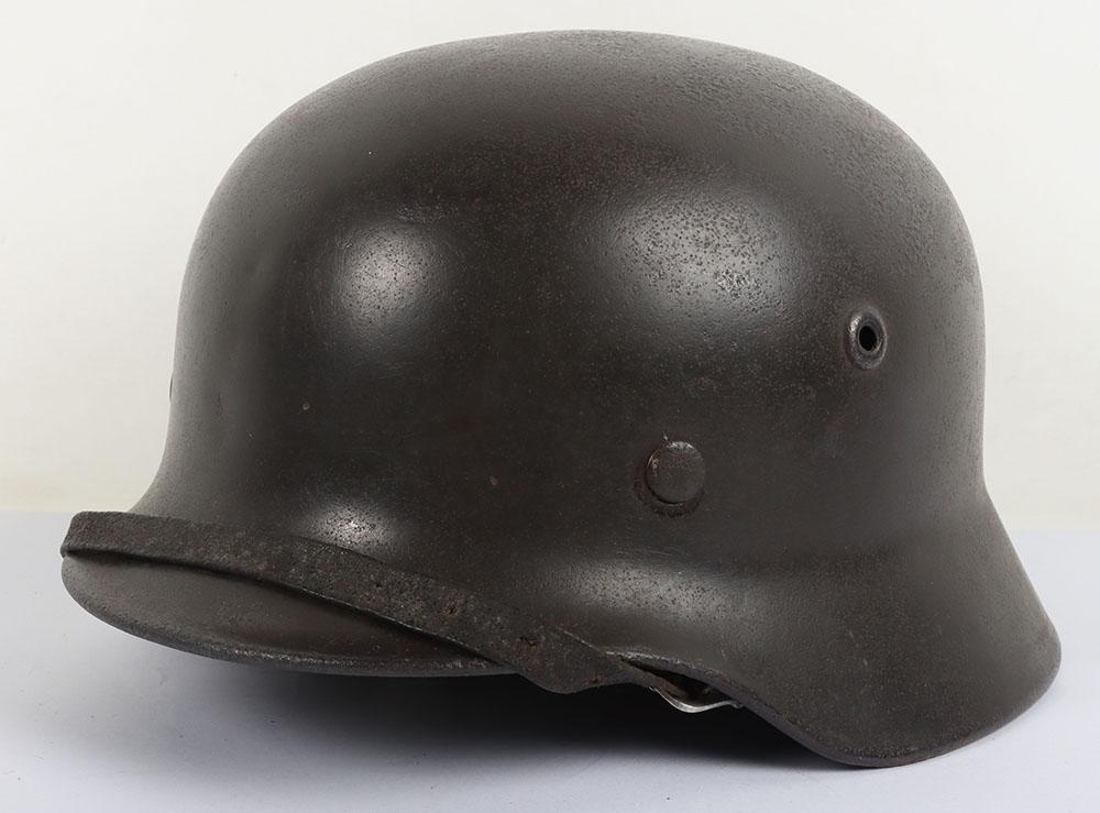 WW2 German Waffen-SS Single Decal Steel Combat Helmet