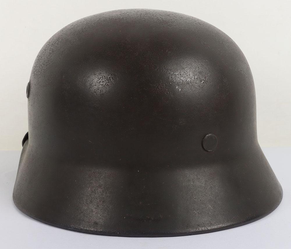 WW2 German Waffen-SS Single Decal Steel Combat Helmet