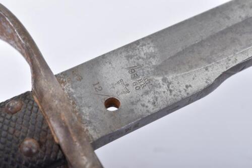 British 1879 Pattern Martini Henry Artillery Sword Bayonet