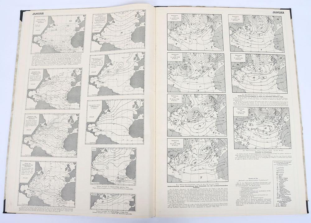 WW2 Kriegsmarine North Atlantic Ocean Charts 1939-40