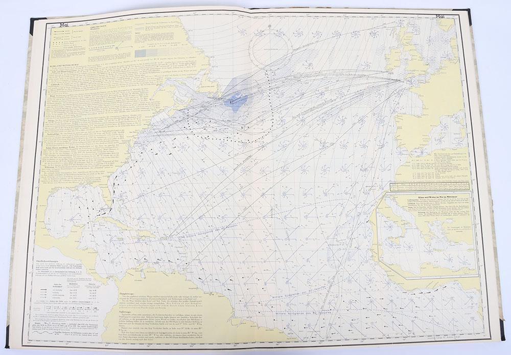 WW2 Kriegsmarine North Atlantic Ocean Charts 1939-40