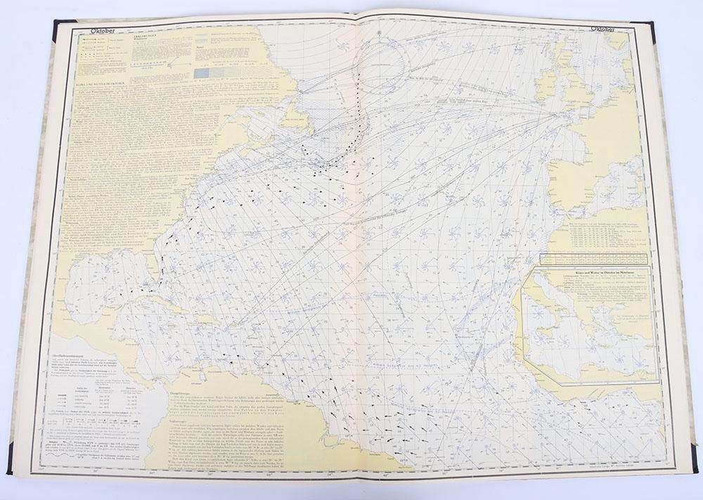 WW2 Kriegsmarine North Atlantic Ocean Charts 1939-40