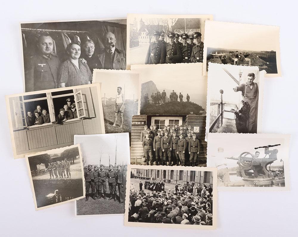 Grouping of WW2 German Luftwaffe Flak Unit Photographs