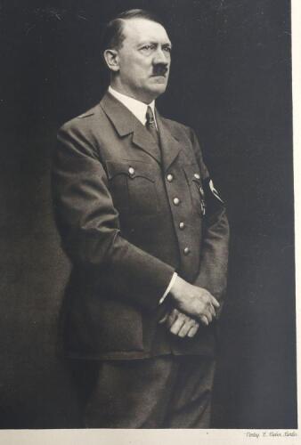 Large Formal Photograph of Adolf Hitler with Signed Dedication by ...