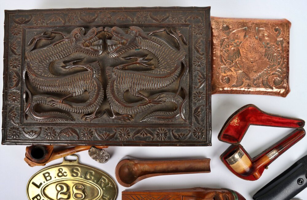 A selection of various collectors items, including a London, Brighton ...