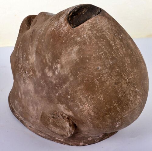 A carved African Makonde Wamakonde Lipiko (helmet mask) ceremonial wood ...