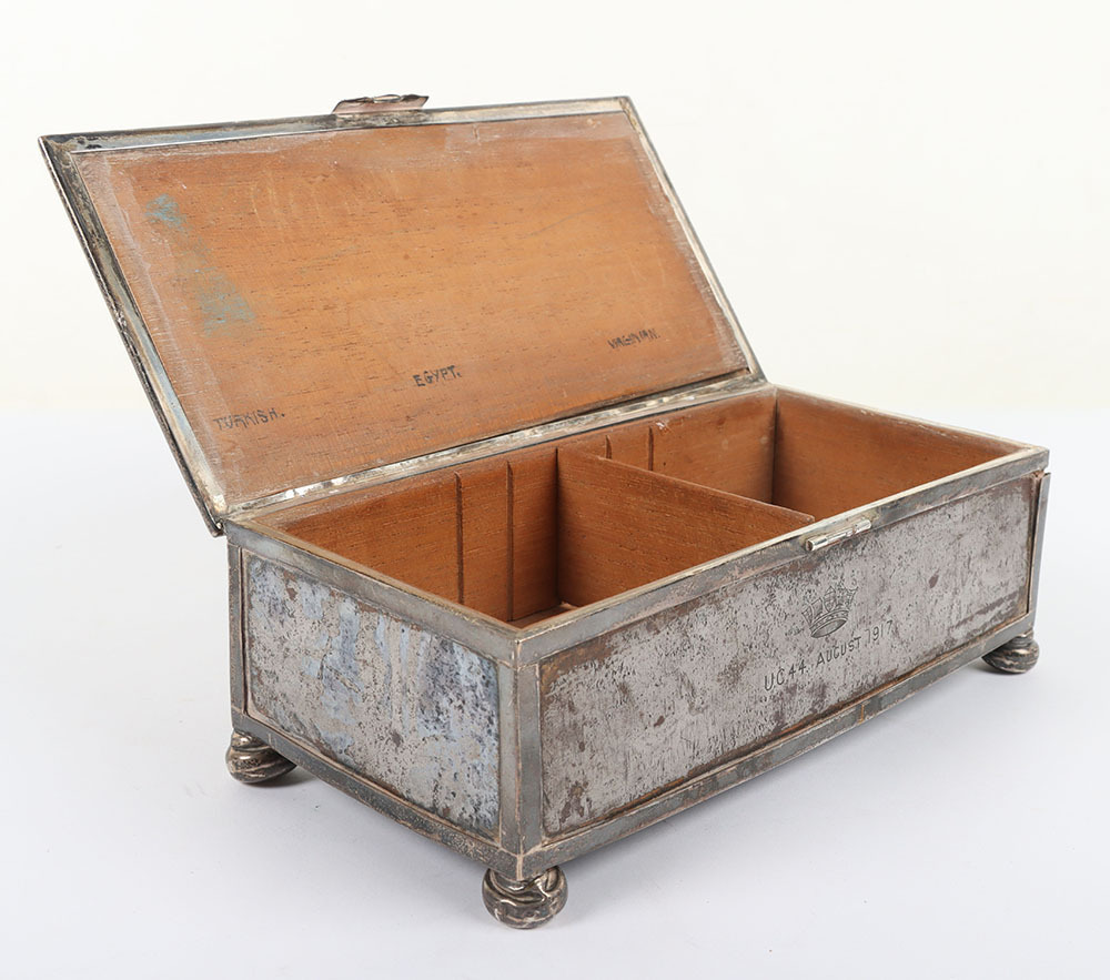 WW1 Steel Cigarette Box Made from Material Salvaged from Imperial ...