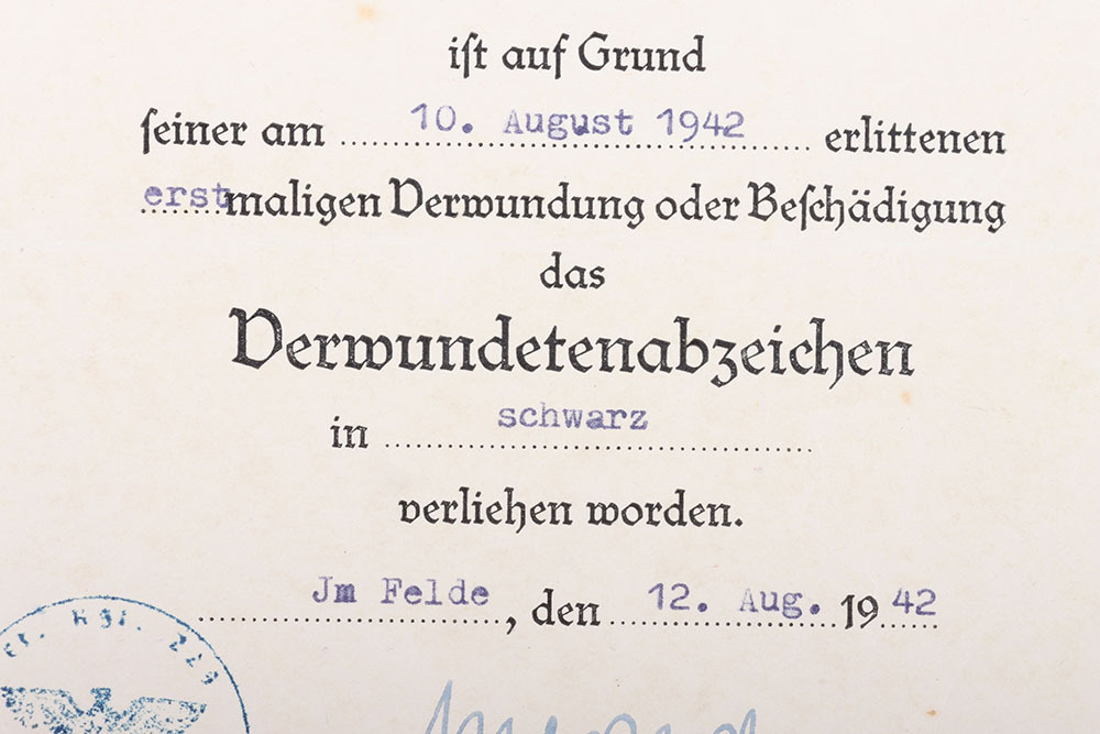 WW2 German Award Citation Pair