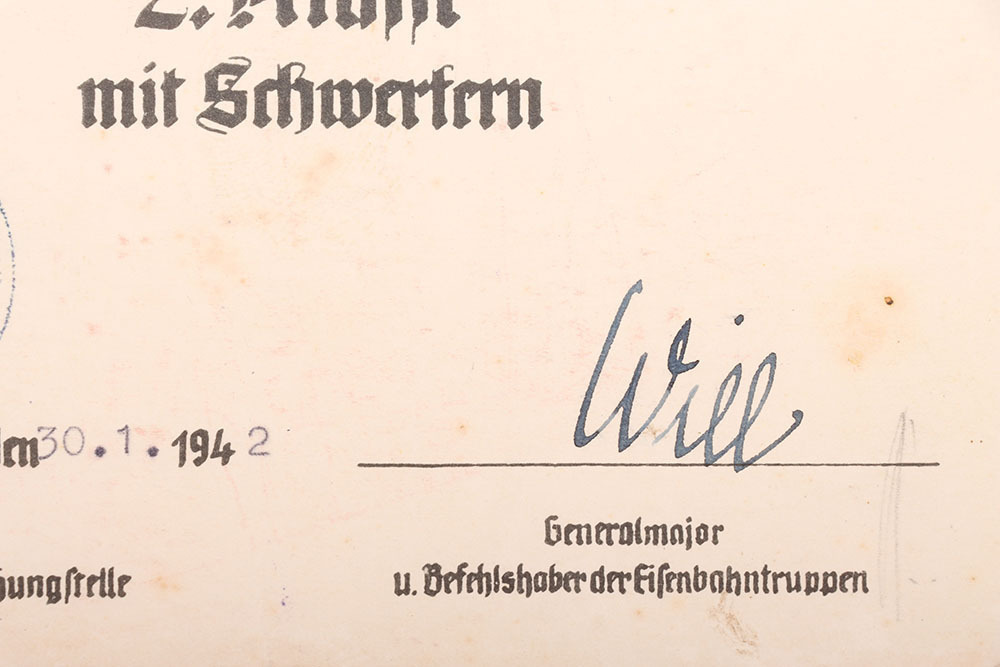 WW2 German Award Citation Group of Three