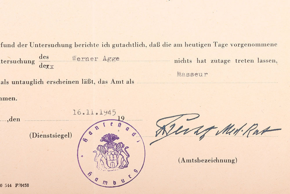 WW2 German Award Citation Pair and Documents