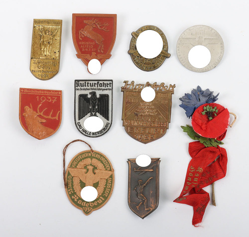 10x German Third Reich Rally / Day Badges