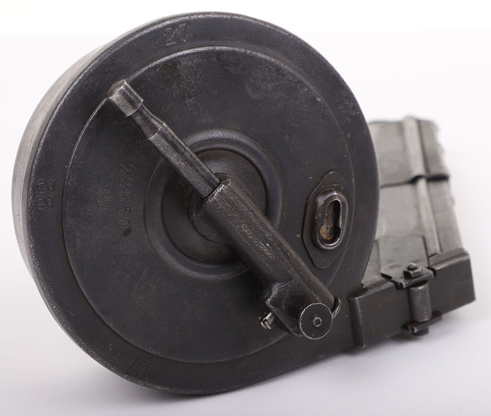 GERMAN WWI 32 ROUND 9MM SNAIL DRUM FOR ARTILLERY LUGER